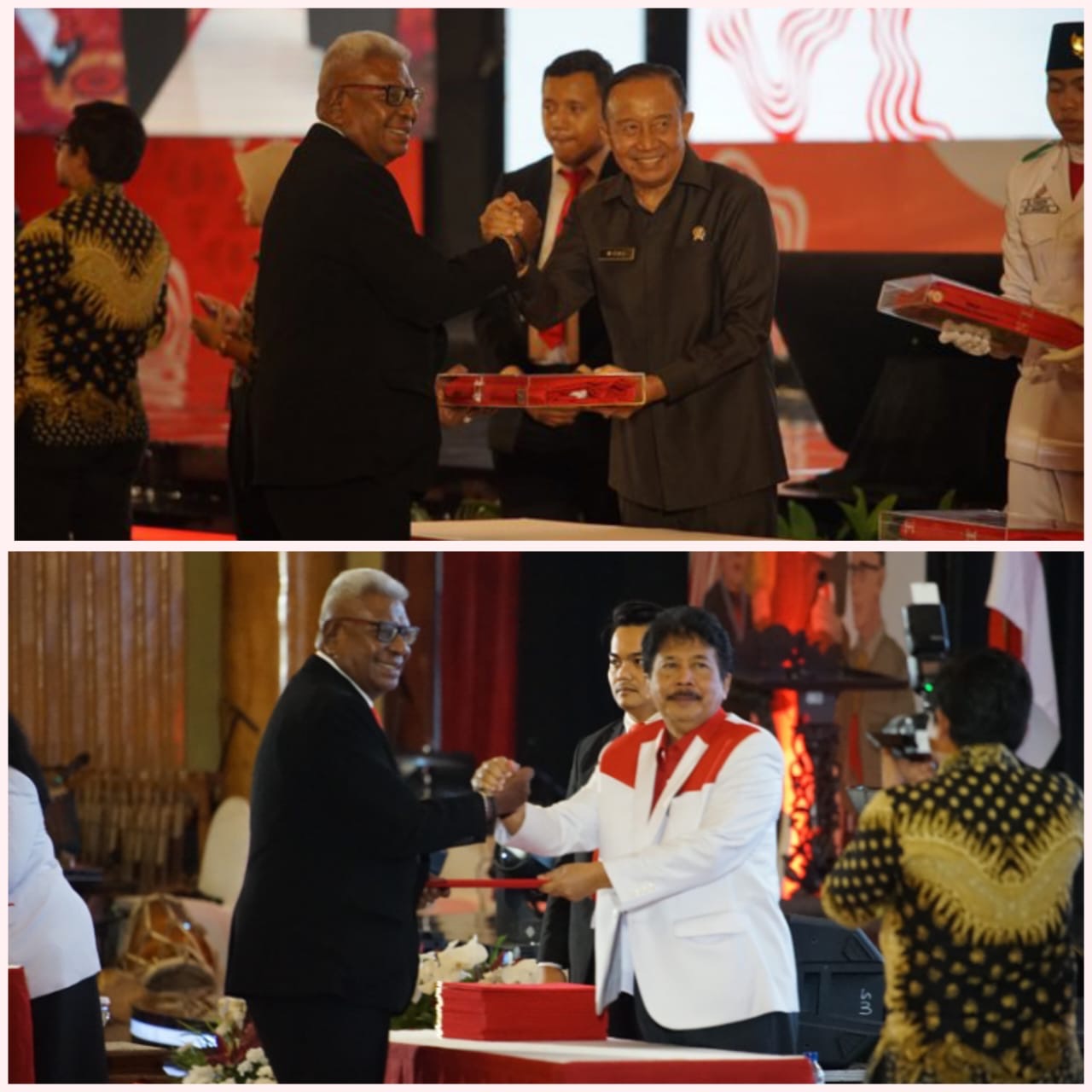 Terima Duplikat Bendera Pusaka Untuk Dikibarkan 17 Agustus, Bupati John Rettob Ajak Seluruh ...